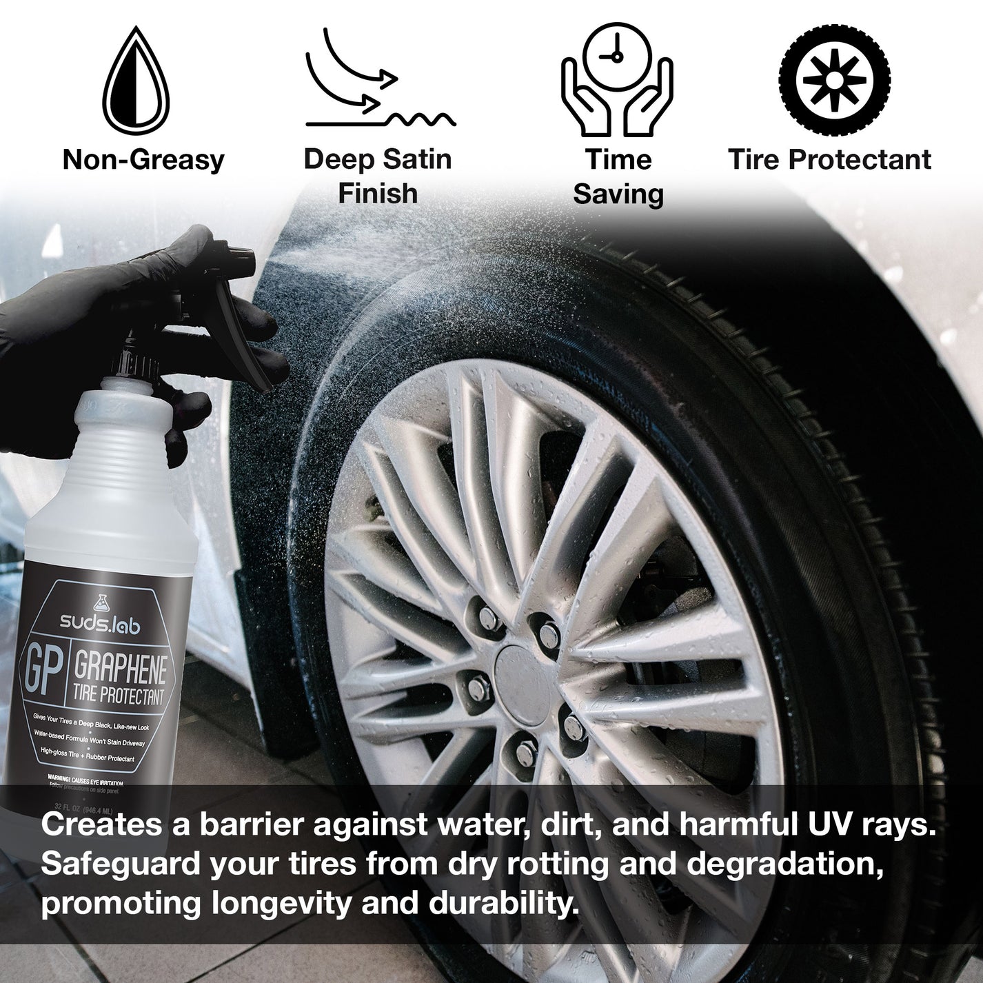 GP Graphene Tire Ptoectant, 32 oz. | Premium Car Detailing Solution ...