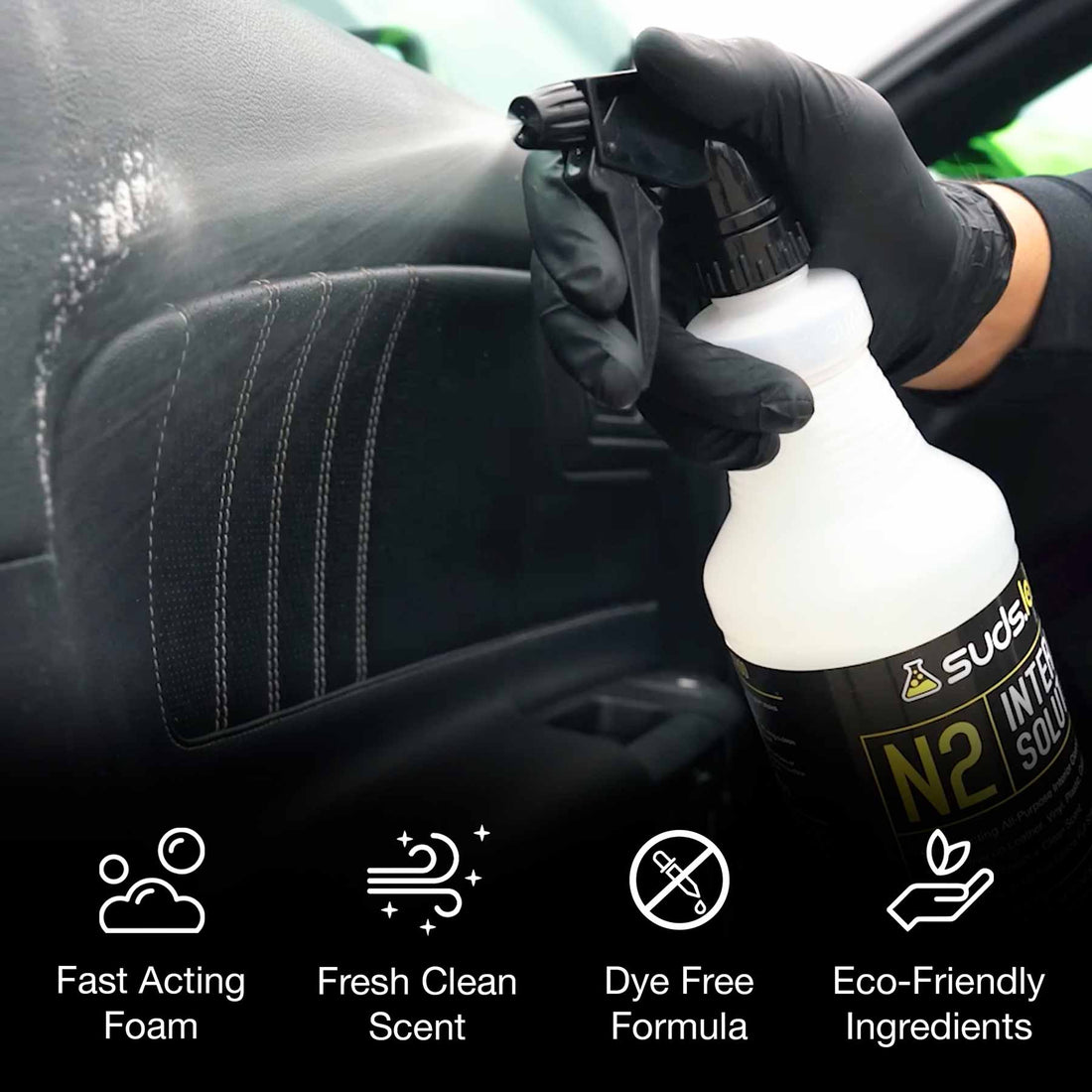 N2 Interior Solution, 32 oz. | Premium Car Detailing Solution Made in ...